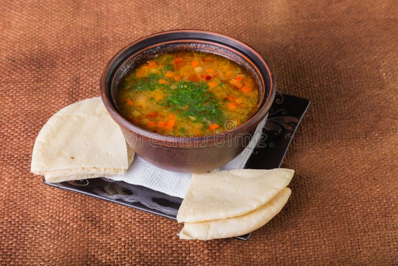 Oriental soup stock image. Image of honey, gourmet, french - 52767217