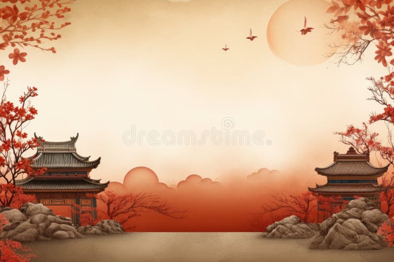 Oriental Themed Background Large Copy Space - Stock Picture Backdrop ...