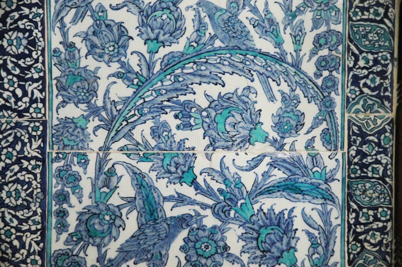 Ottoman Wall Tiles stock photo. Image of fabric, flower - 32027974