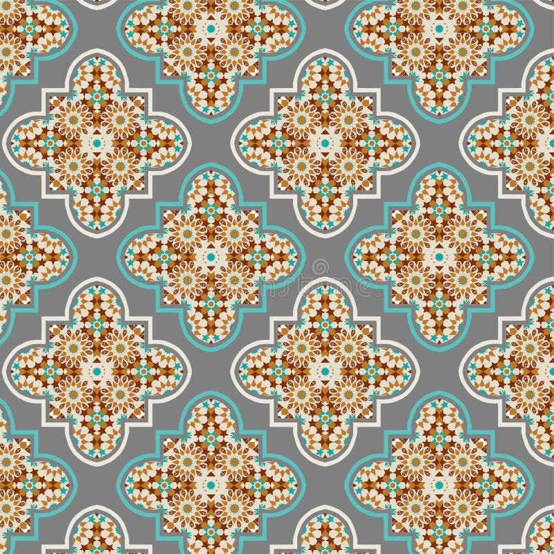 Oriental Traditional Floral Ornament, Moroccan Seamless Pattern, Tile ...