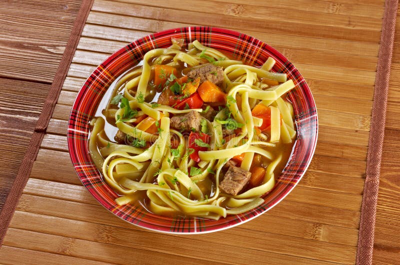 Oriental uzbek soup lagman stock photo. Image of noodles - 33576324