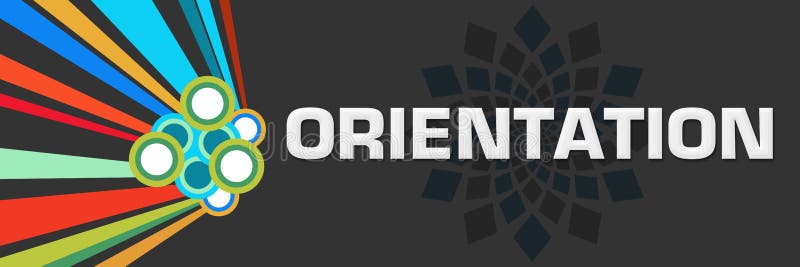 Orientation Blue Random Shapes Horizontal Stock Illustration ...