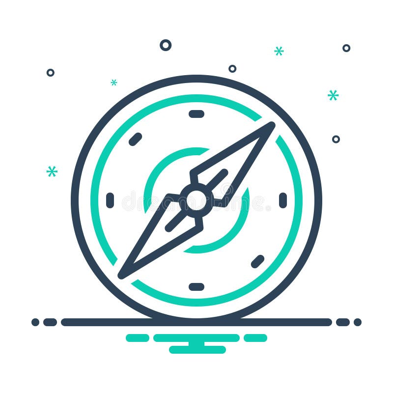 Mix Icon for Orientation, Direction and Location Stock Illustration ...