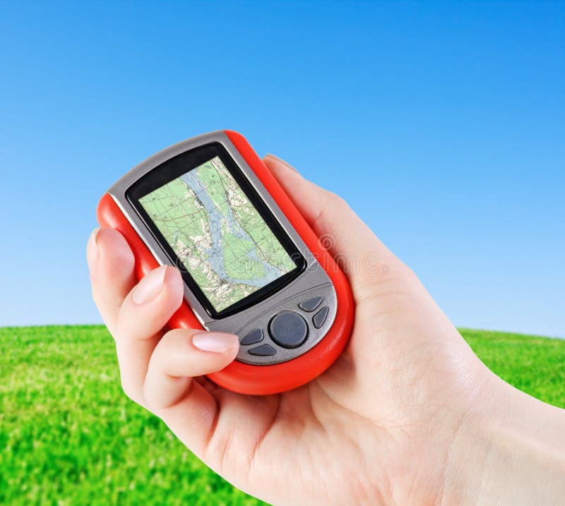 Orientation on the Navigator Gps Stock Image - Image of display, global ...