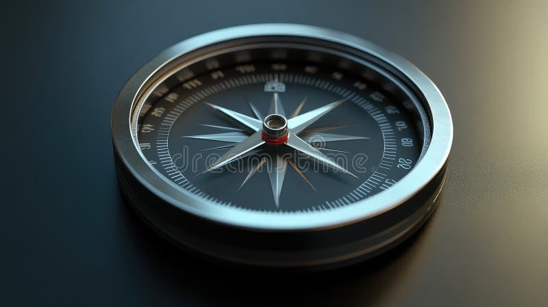 Orientation Syncing Compass Stock Illustration - Illustration of ...
