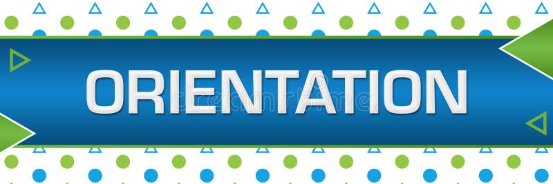 Orientation Green Freeway Sign New Recruit Student Employee Stock ...