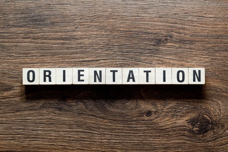 Orientation - Word Concept on Building Blocks, Text Stock Photo - Image ...
