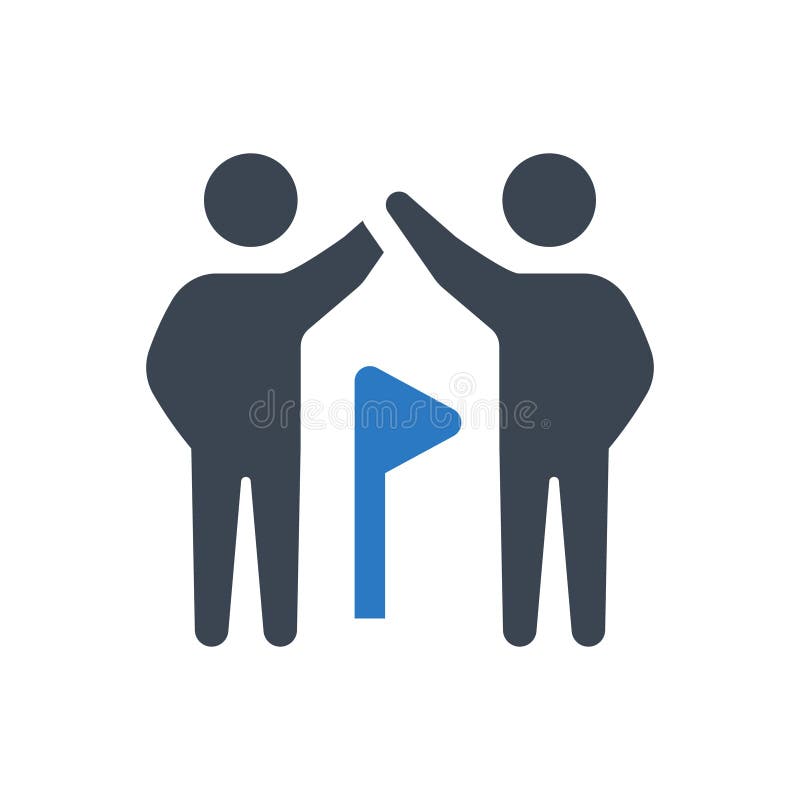 Oriented Business Team Icon Stock Vector - Illustration of celebrate ...