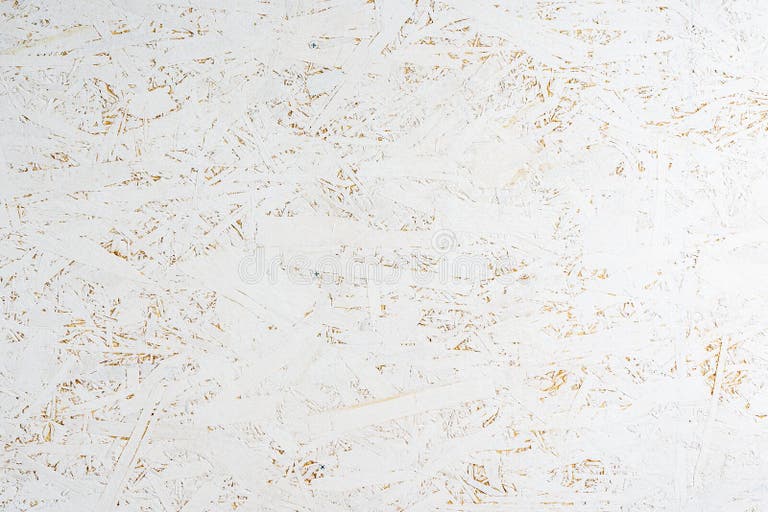 Oriented Strand Board OSB Painted White. Background of Rough Surface ...