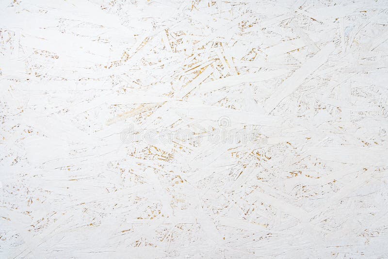 Oriented Strand Board OSB Painted White. Background of Rough Surface ...