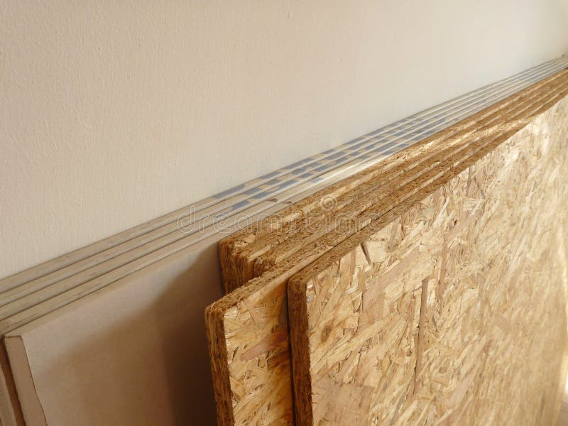 Oriented Strand Board and Plaster Board Prepared for Construction Stock ...