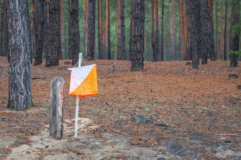 Orienteering. Control Point Prism and Composter for Orienteering in the ...