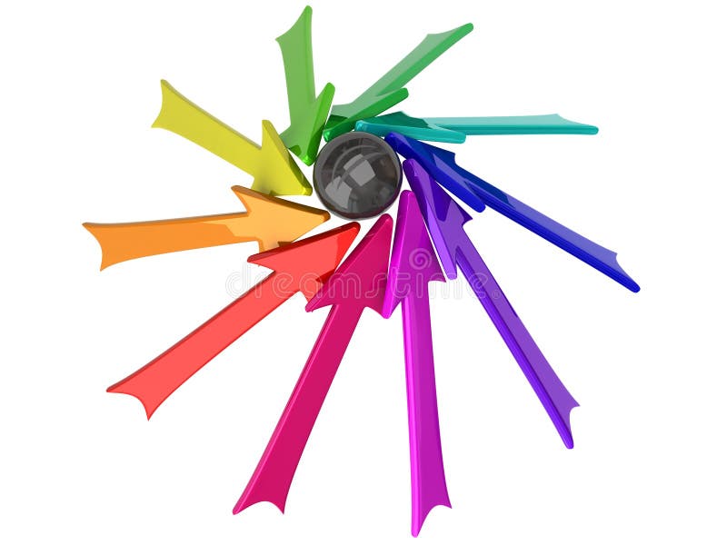 Orienter des flèches illustration stock. Illustration du concept - 13018029