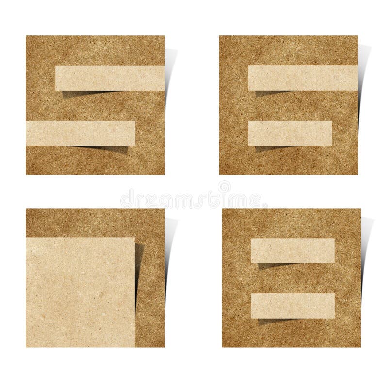 Origami Alphabet Letters Recycled Paper Stock Photo - Image of memo ...