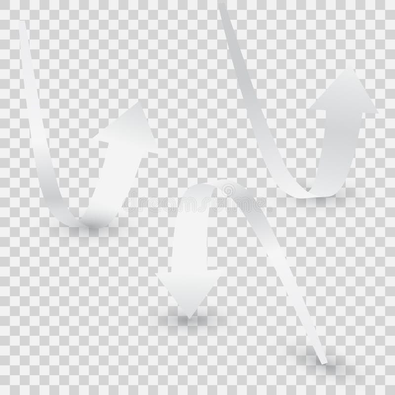 Origami Arrow Paper, Vector Illustration. Stock Vector - Illustration ...