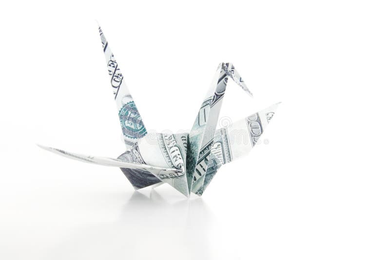 Money RABBIT Origami Easter Bunny Folded Hare Stock Photo - Image of ...