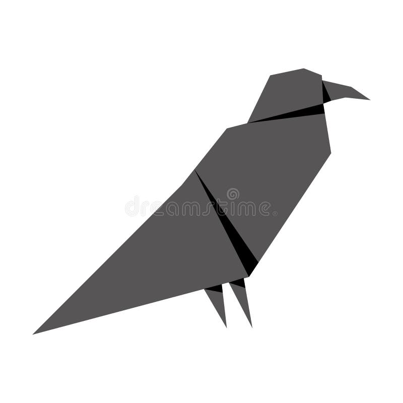 Origami bird stock vector. Illustration of bird, origami - 95119541