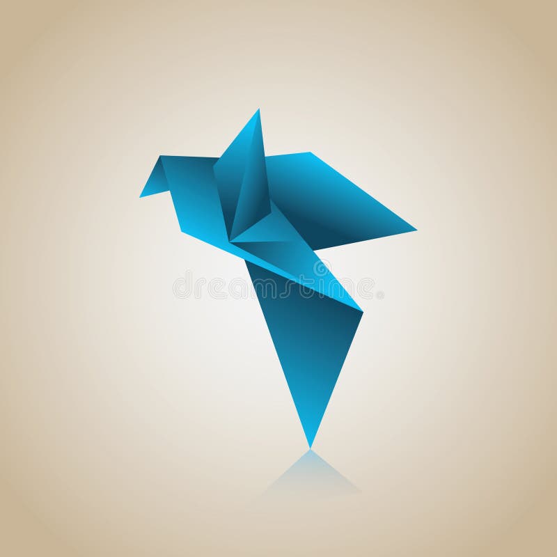 Origami Bird. Vector Illustration Decorative Design Stock Vector ...