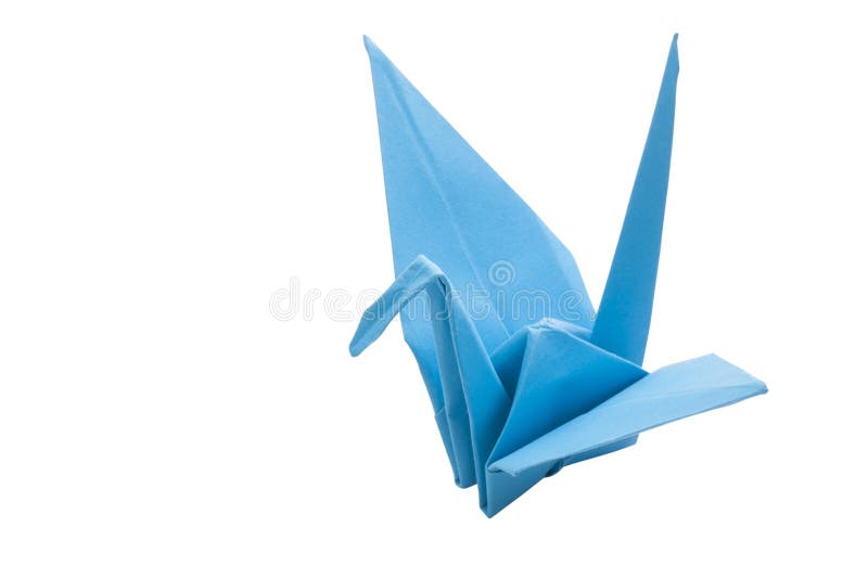 Origami blue bird paper stock photo. Image of decoration - 44595556