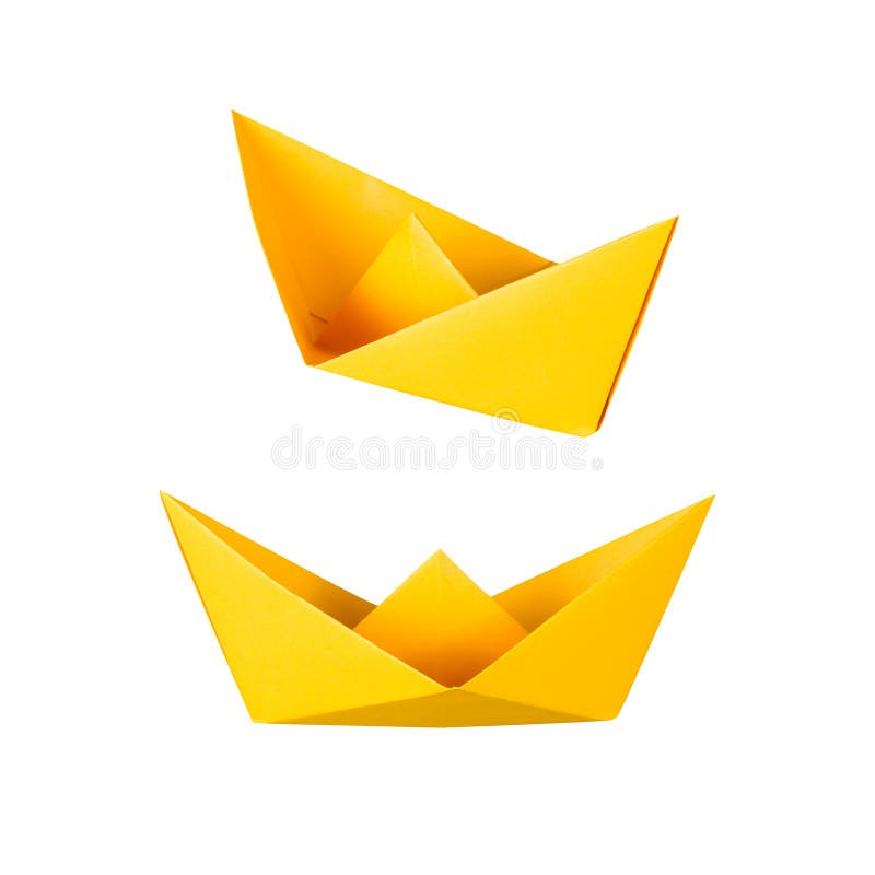 Origami Boot Oder Papierboot Stockfoto - Bild von papier, freizeit ...