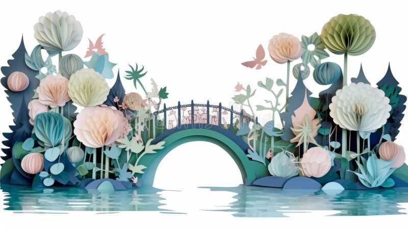 Origami Bridge Stock Illustrations – 322 Origami Bridge Stock ...