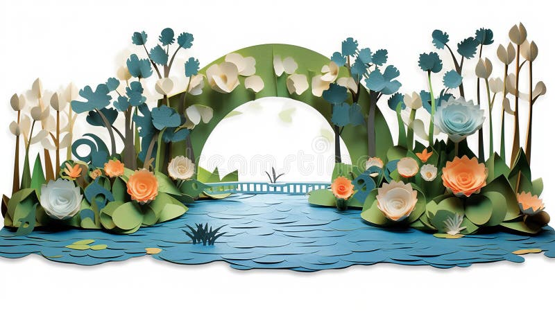 Origami Bridge Stock Illustrations – 322 Origami Bridge Stock ...