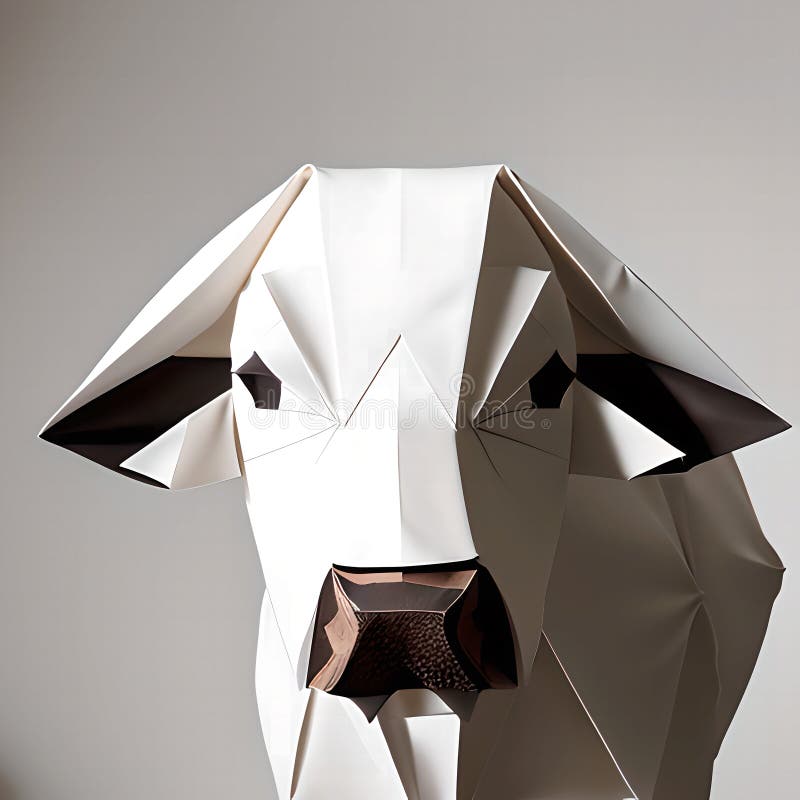 3d Origami Cow