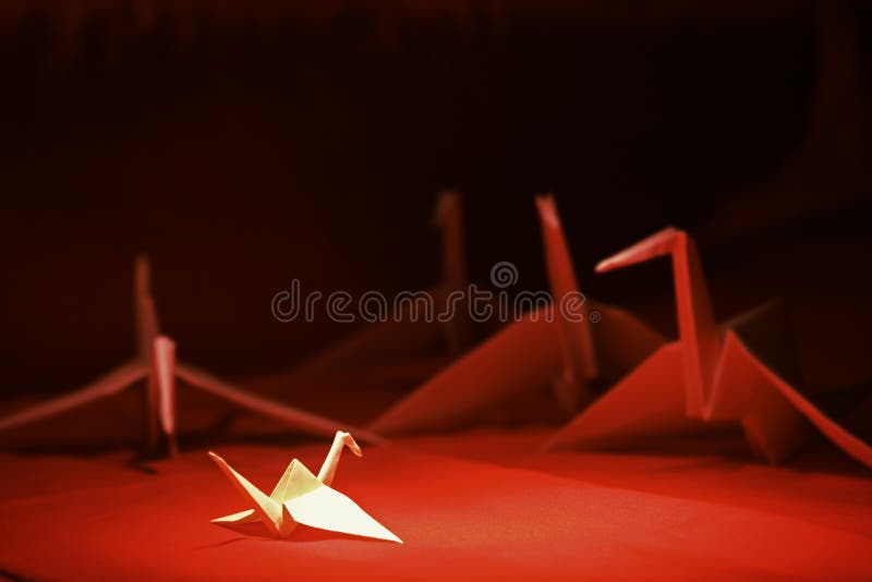 Origami cranes stock photo. Image of uniqueness, baby - 4398296