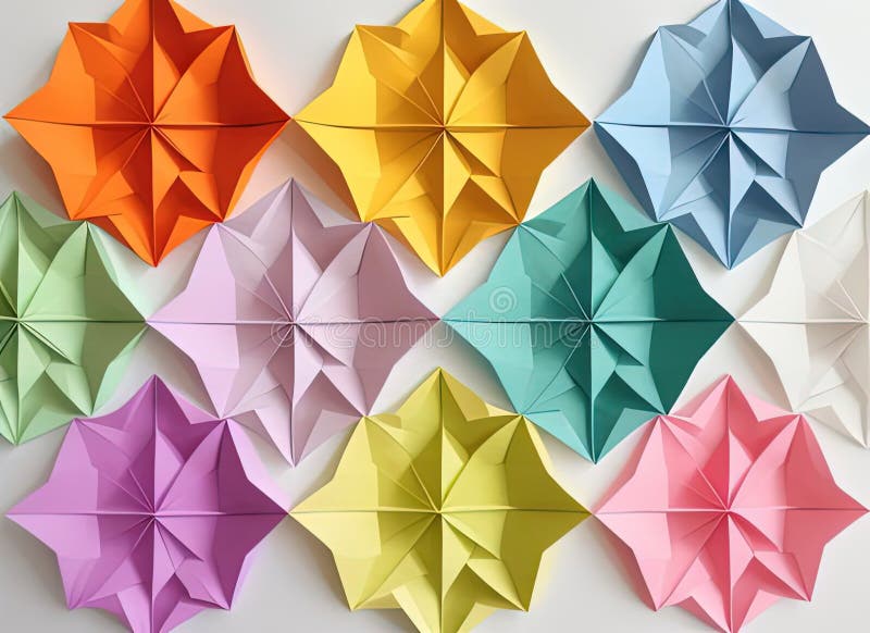 Origami. stock illustration. Illustration of pattern - 275196761