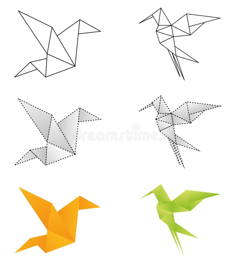 Origami design. stock vector. Illustration of business - 58677380