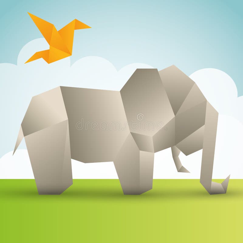 Origami design. stock vector. Illustration of graphic - 58677345