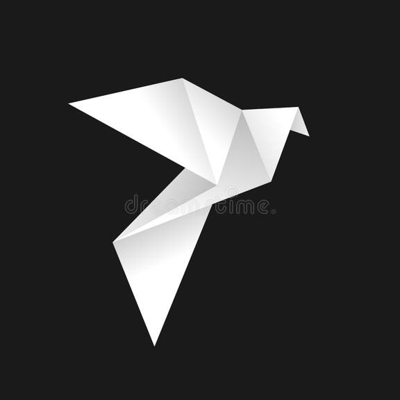 Origami dove stock vector. Illustration of peace, craft - 203011800