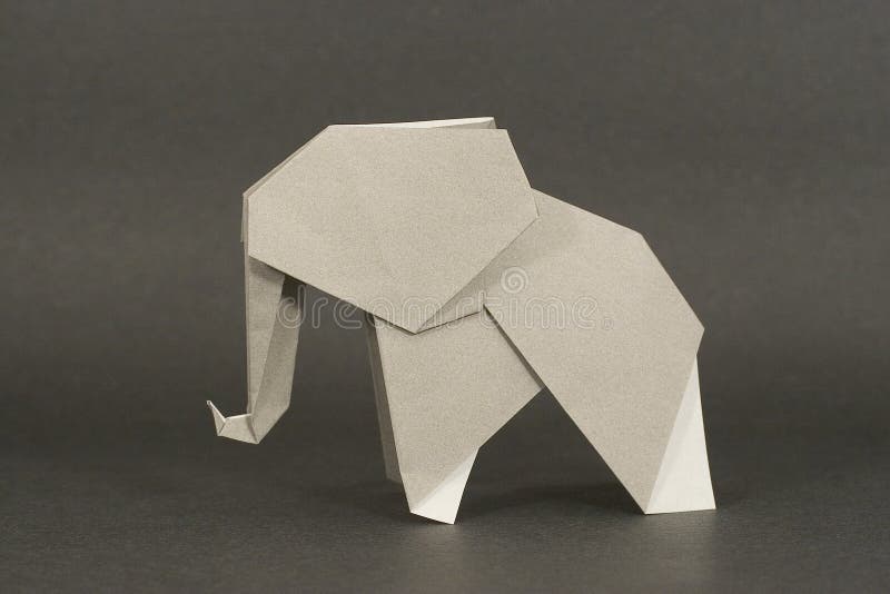 Origami Elephant stock image. Image of colors, elephant - 3475263
