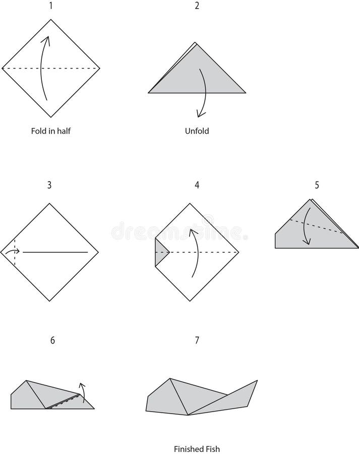 Origami Fish Directions