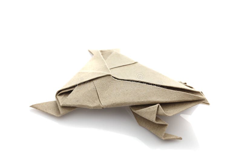 Origami Frog by Recycle Papercraft Stock Image - Image of frog, origami ...