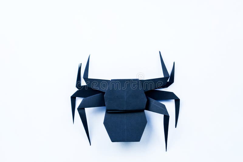 Spider Origami Tutorial, Step by Step, Tutorial Stock Photo - Image of ...