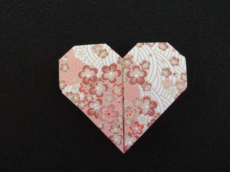 Origami heart stock photo. Image of enjoy, design, popular - 66319108