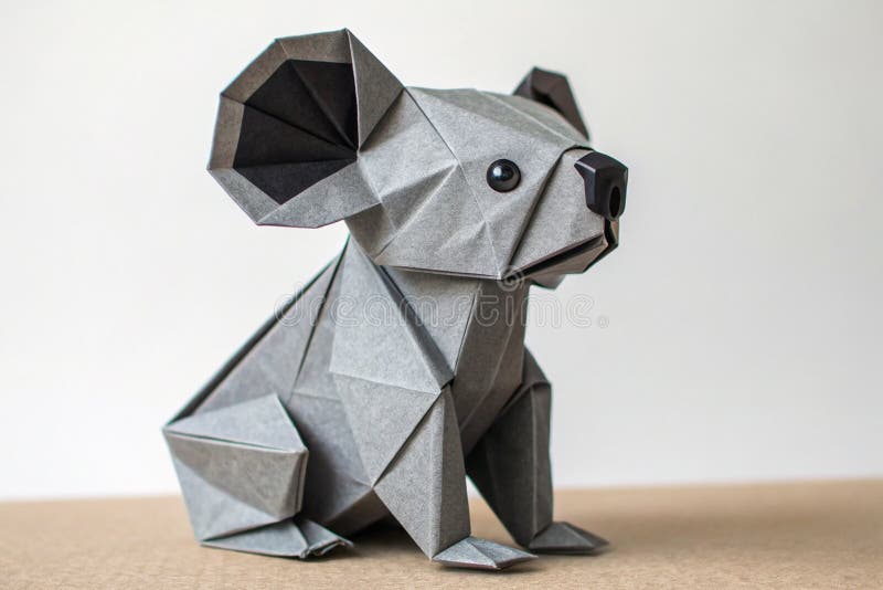Origami Koala Bear with Empty Space - Generated by Ai Stock ...