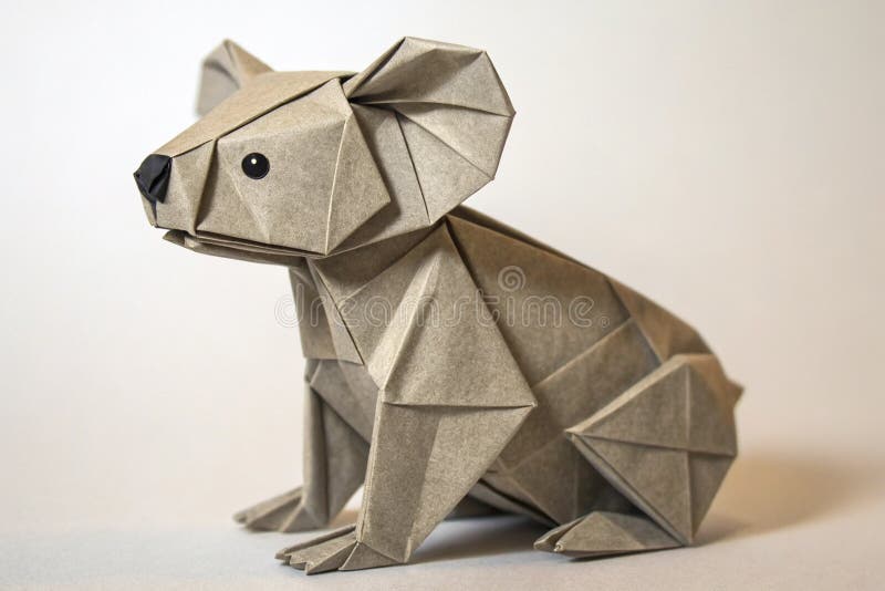 Origami Koala Bear with Empty Space - Generated by Ai Stock ...
