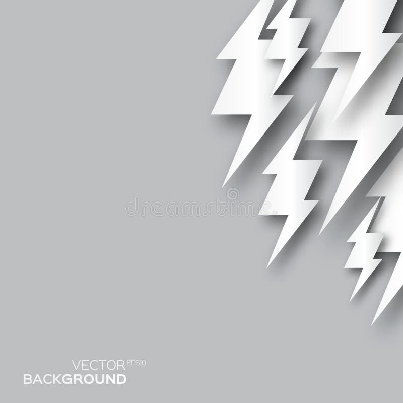 Origami Lightning bolt stock vector. Illustration of dangerous - 61840806