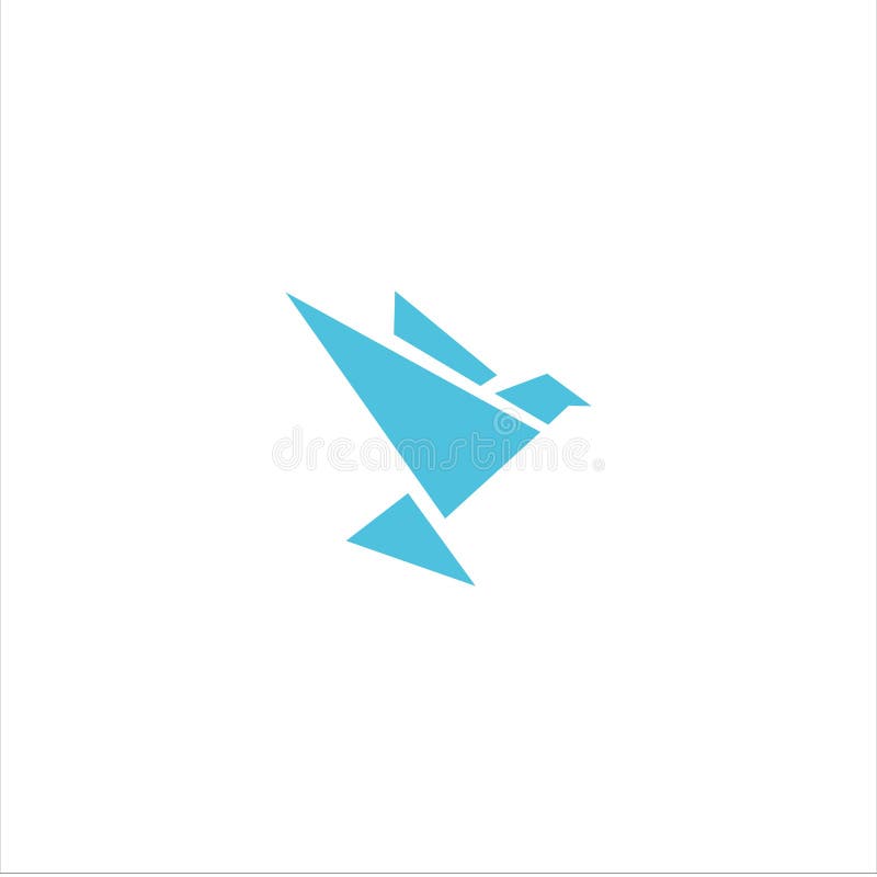 Origami Logo Vector Minimalist Graphic Modern Stock Vector ...
