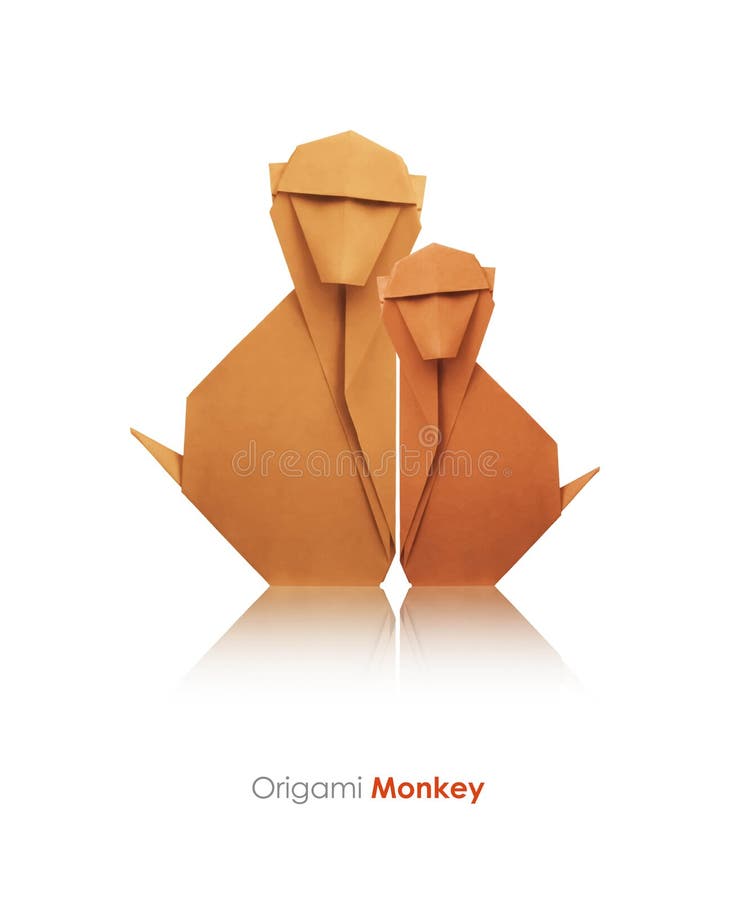 Origami monkey stock photo. Image of card, cultures, decoration - 65087386
