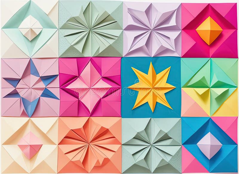 Origami. stock illustration. Illustration of symmetry - 275196754