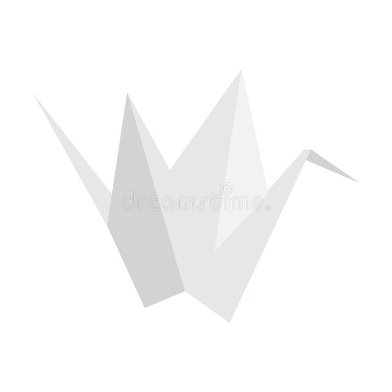 Origami Paper Bird, Creative Geometric Crane Made from Folded Page ...