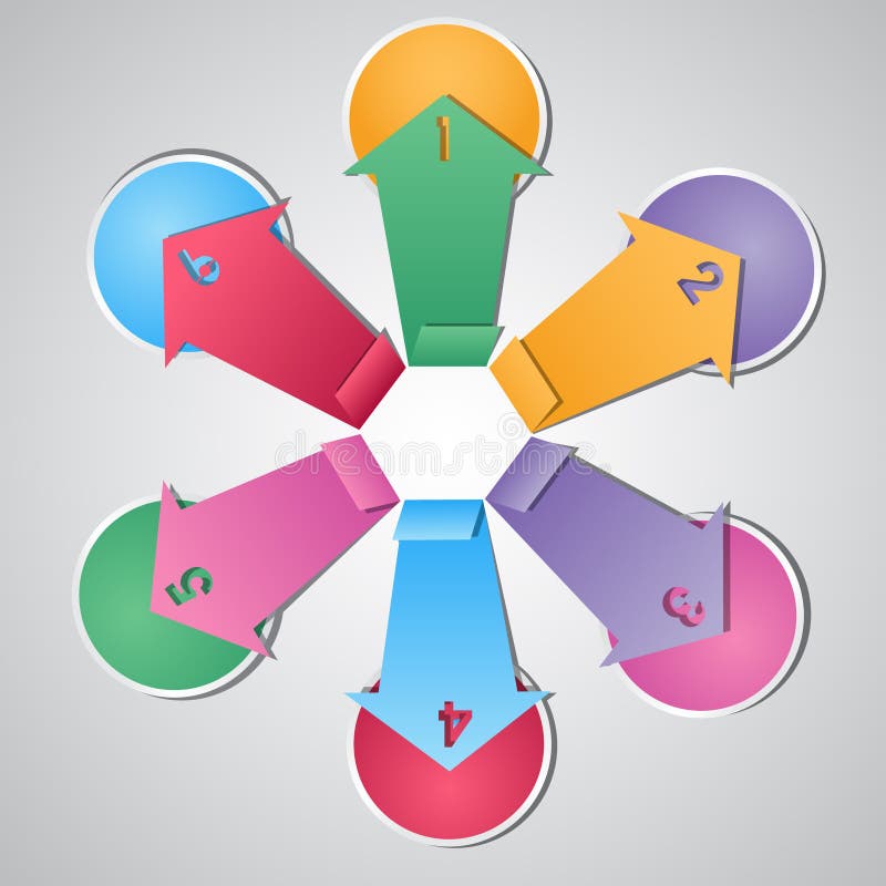 Origami Arrows Made of Folding Paper Stock Vector - Illustration of ...