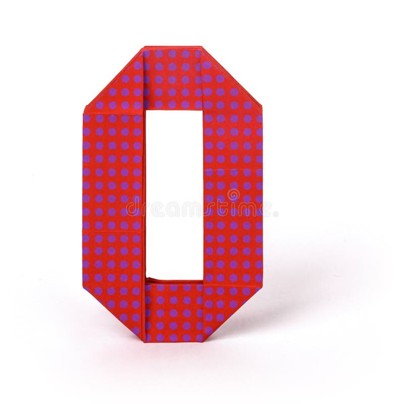 Origami paper number six stock illustration. Illustration of paper ...