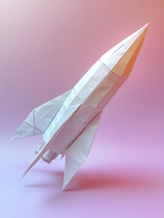Origami Paper Rocket Pastel Background Stock Photos - Free & Royalty-Free Stock Photos from ...