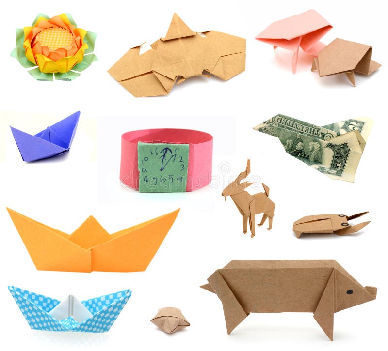 Origami papers stock image. Image of cartoon, game, asia - 44031817