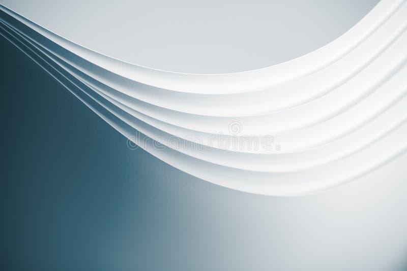 Origami Pattern of Curved Sheets of Pap Stock Photo - Image of edge ...