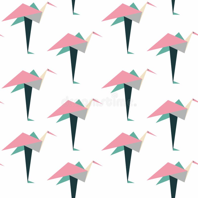 Origami Pattern stock vector. Illustration of background - 264895975